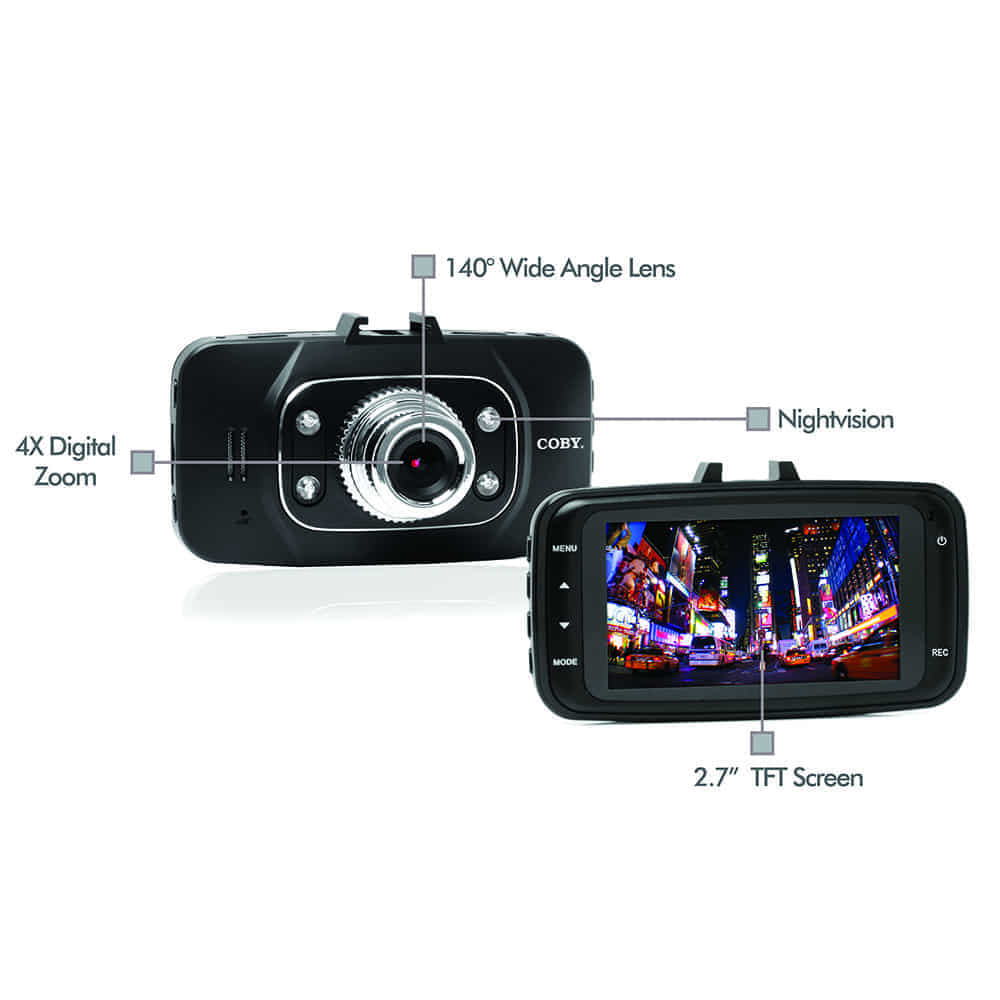 Videocamara para auto COBY Mod. DCHD101V2 hd con dvr y micrófono - Disco
