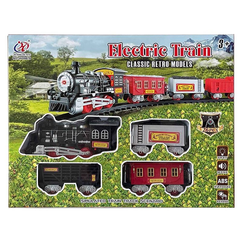 Pista de tren con luz y sonidos - Disco