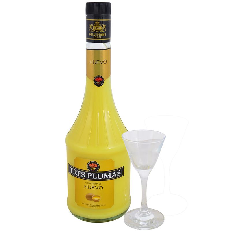 Licor Tres Plumas huevo pack - Disco