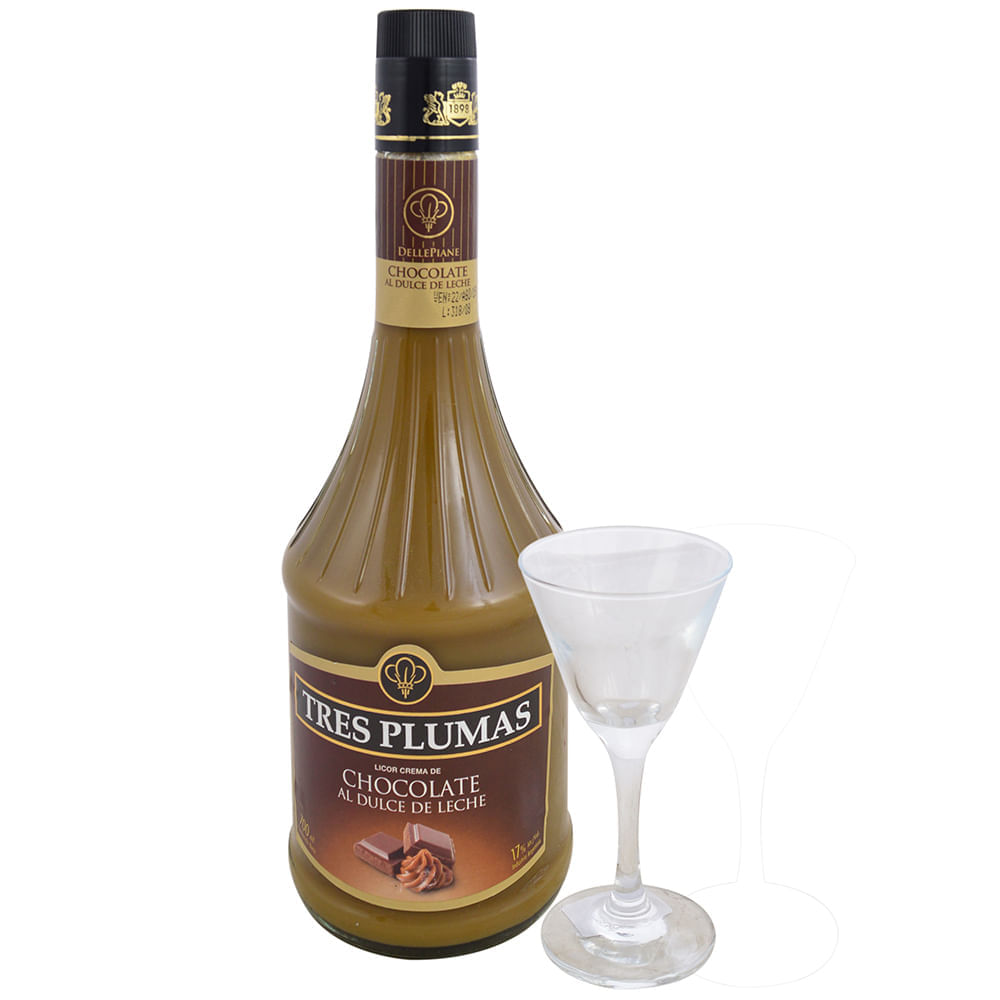 Licor Tres Plumas choco dulce de leche pack - Disco