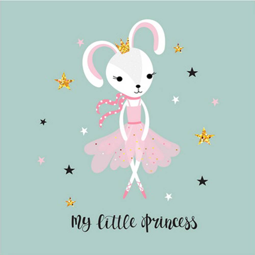 Lámina infantil 28x28cm conejo - Disco