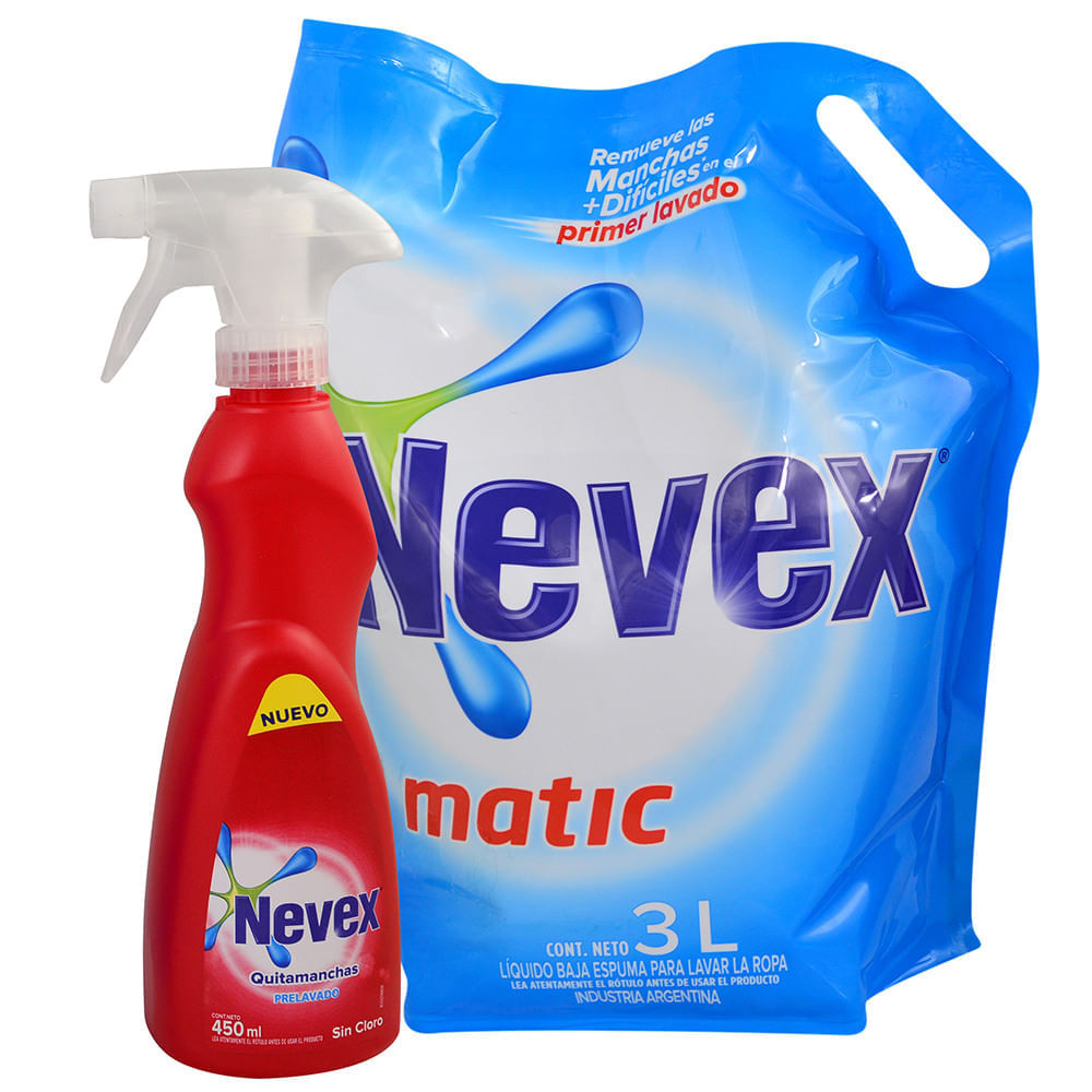 Pack detergente líquido Nevex 3 L + regalo - Disco