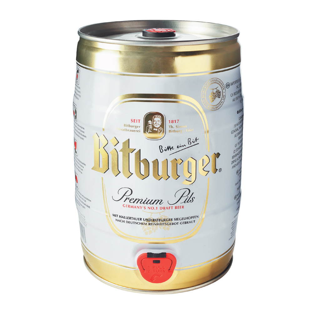 Cerveza BITBURGER 5 L - Disco