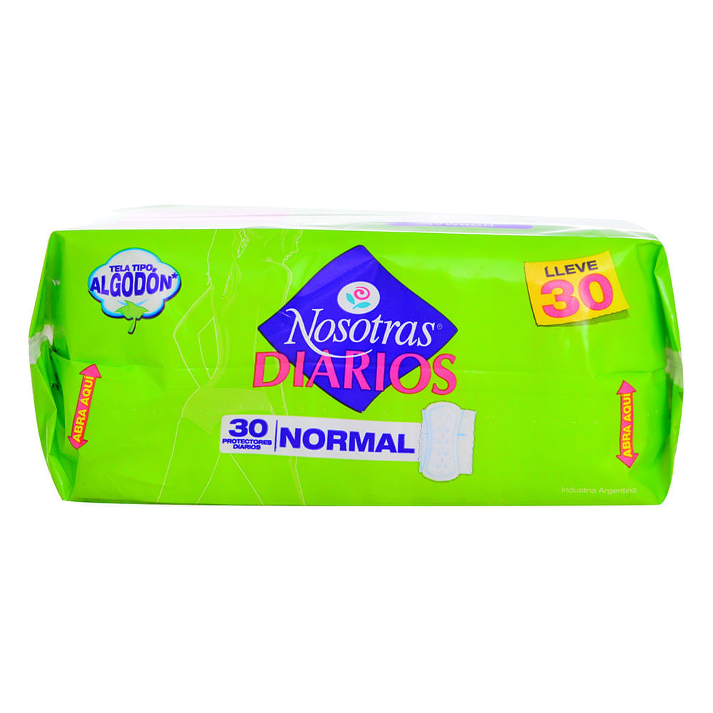 Protector Diario Nosotras Normal Value 30 un. - Disco