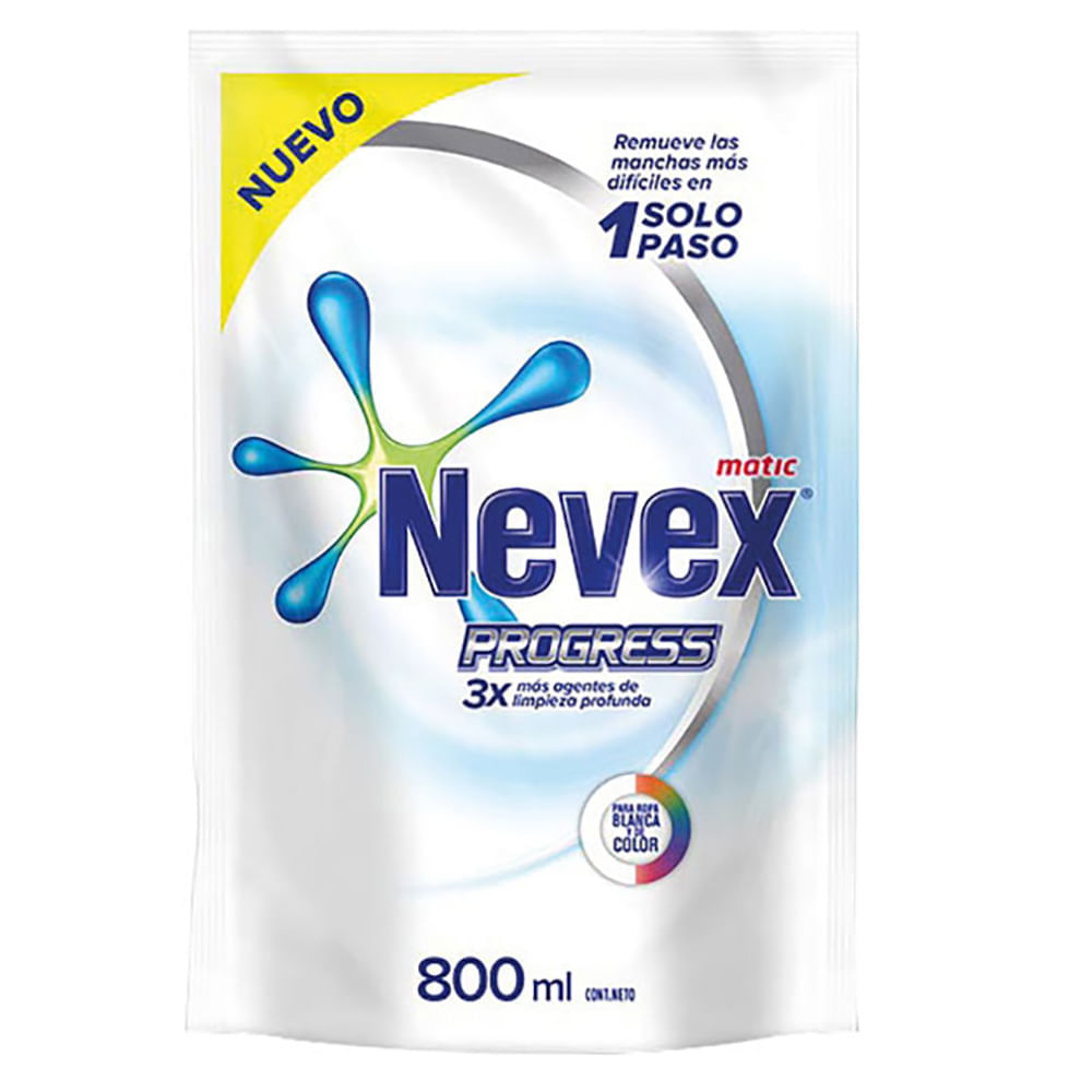 Detergente Líquido Nevex Progress doy pack 800 ml - Disco