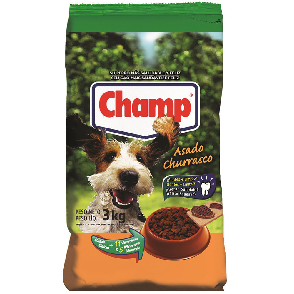 Alimento Perro Champ Asado 3 kg - Disco