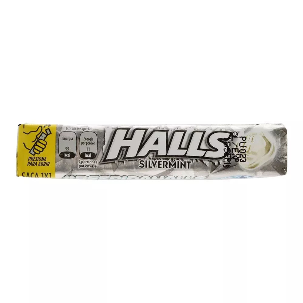Caramelos Halls silver mint 25,2 g - Disco