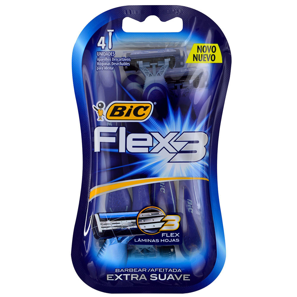 Afeitadora BIC flex 3 4 un. - Disco