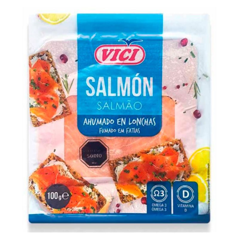 Salmón ahumado VICI 100 g - Disco
