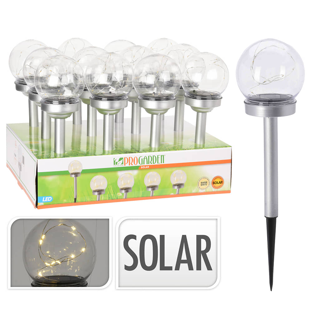 Lámpara solar 10cm con 10pc led - Disco