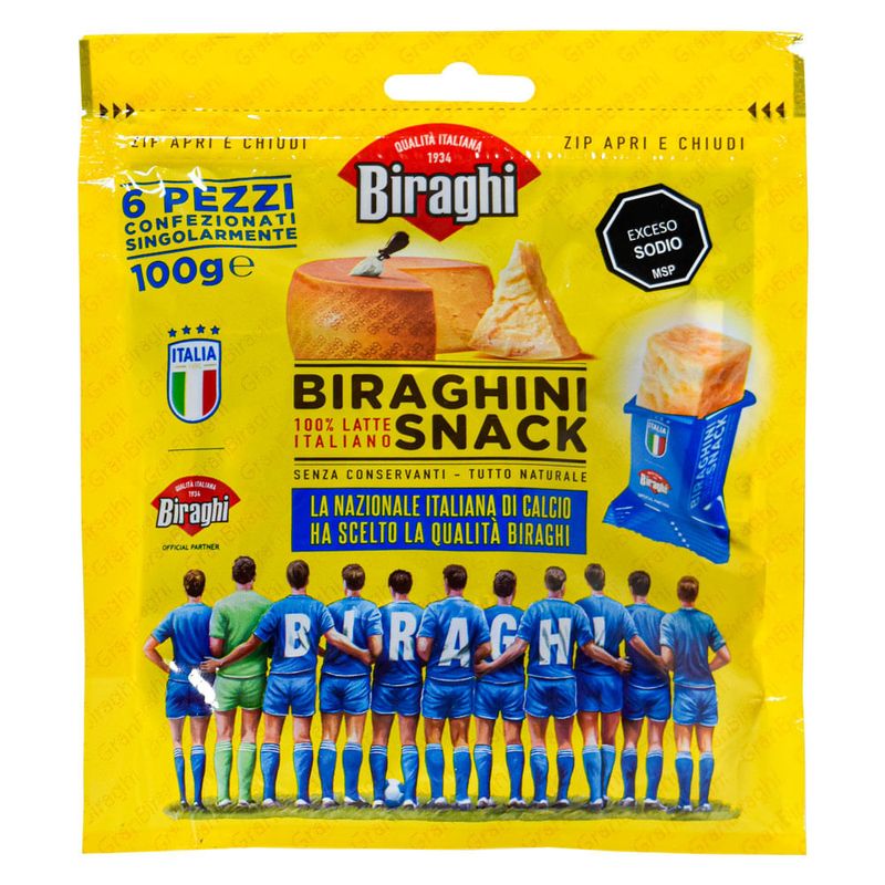Queso Parmesano GRAN BIRAGHI Snack 100 g - Disco