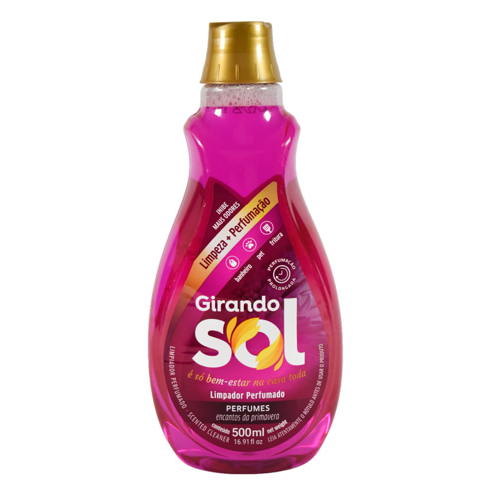 Limpiador perfumado GIRANDO SOL Rosa 500 ml - Disco