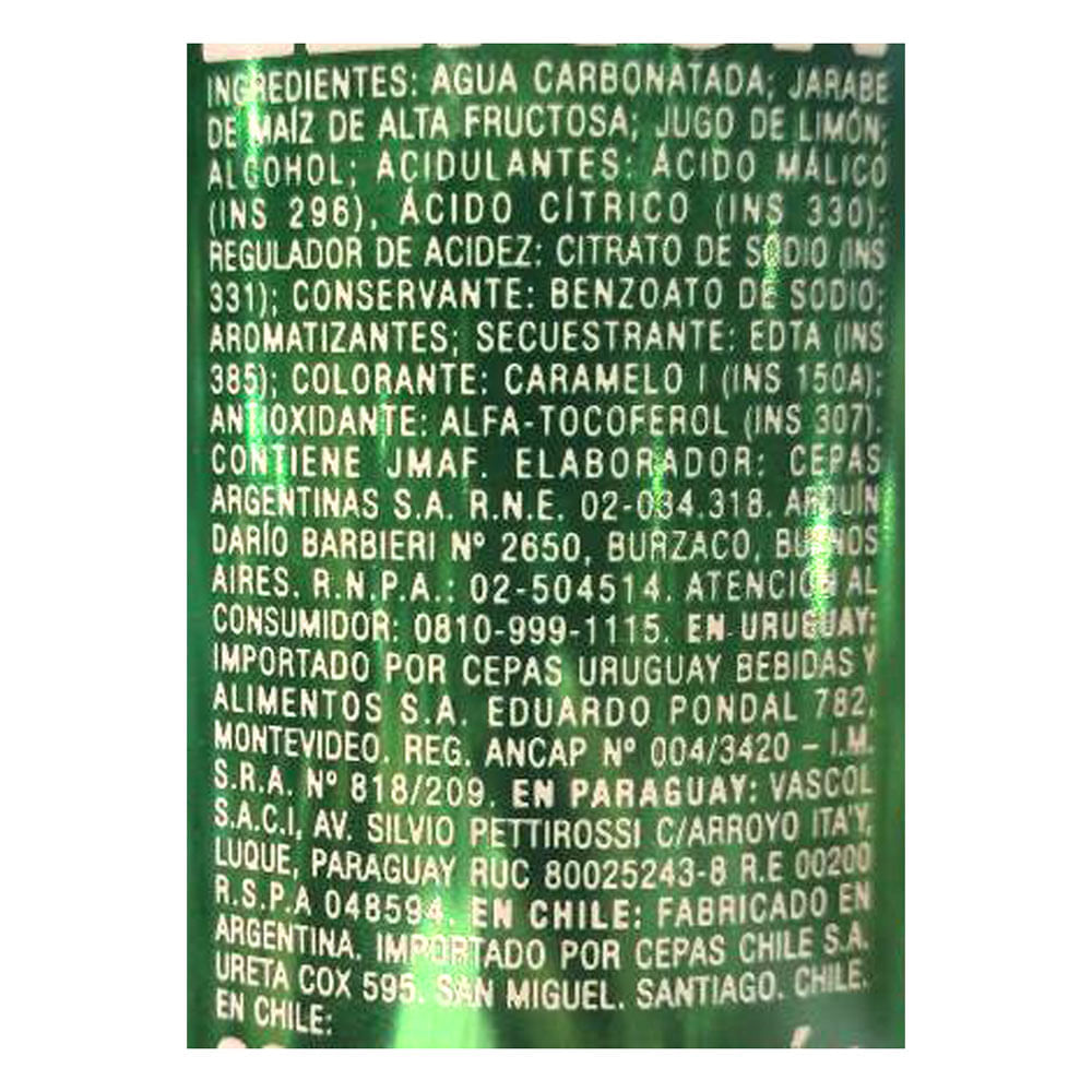 Vodka DR. LEMON limón 473 ml - Disco