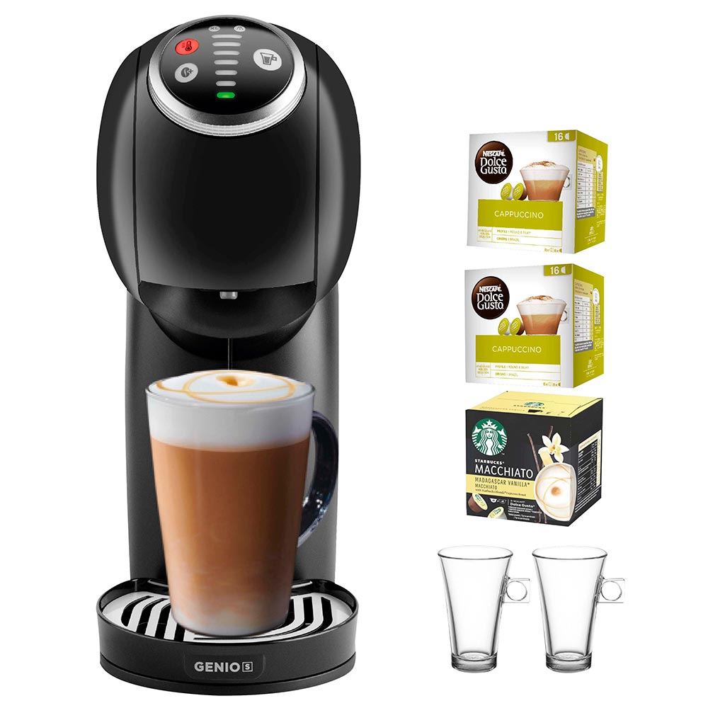 Pack cafetera automática NESCAFÉ digital Genio s plus+café+tazas - Disco