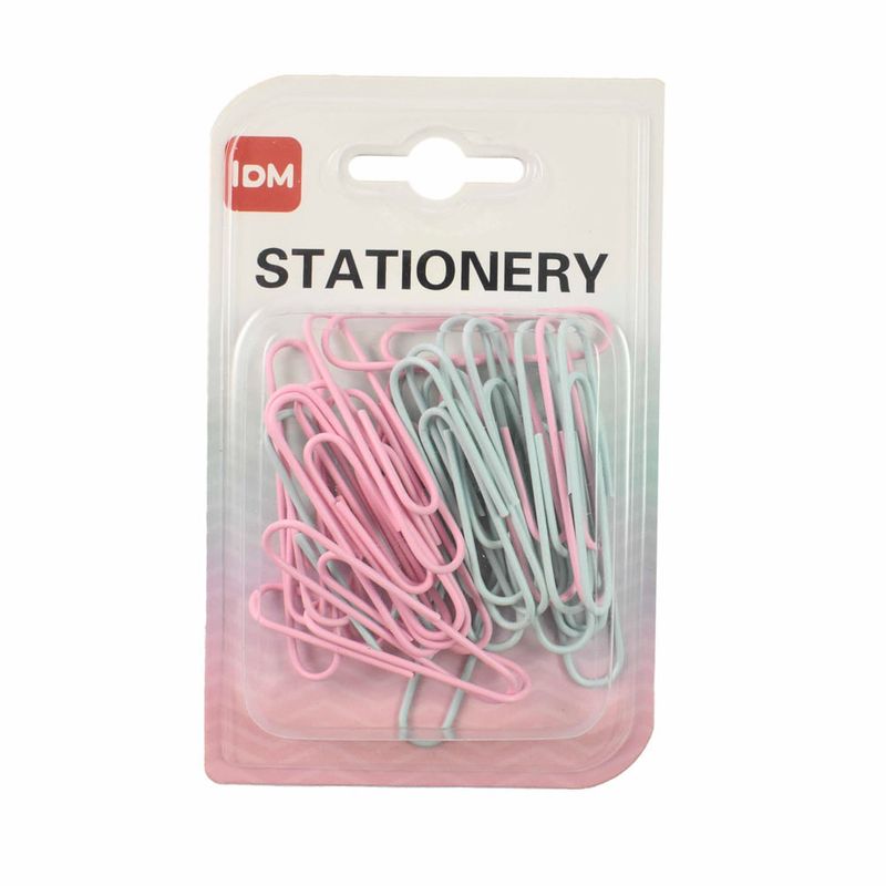 Clips 50 mm 25 un. colores pastel - Disco