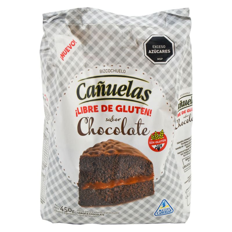 Premezcla bizcochuelo CAÑUELAS chocolate sin gluten - Disco
