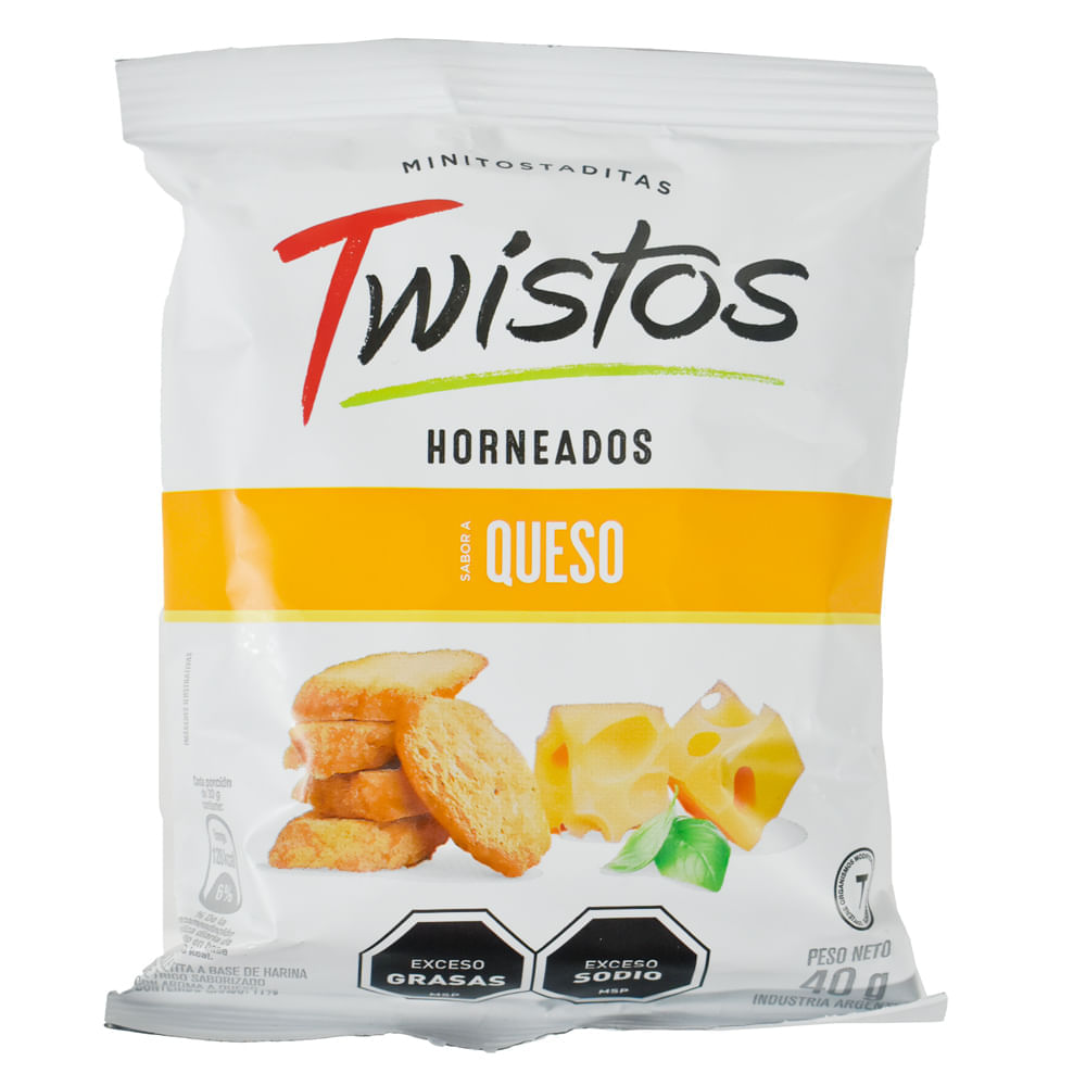 Mini Tostaditas TWISTOS 4 Quesos 40 g - Disco