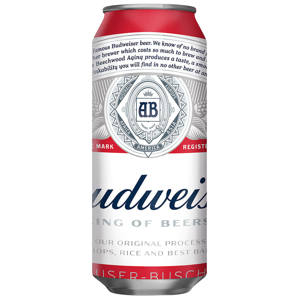 Cerveza BUDWEISER la. 710 ml - Disco