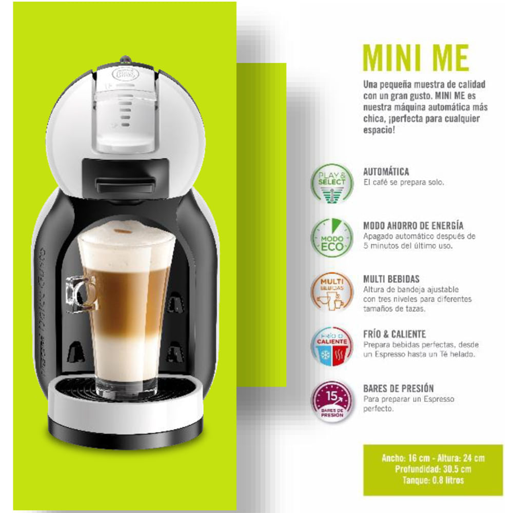Cafetera multibebidas NESCAFÉ Mod. Mini-me Dolce Gusto automática - Disco