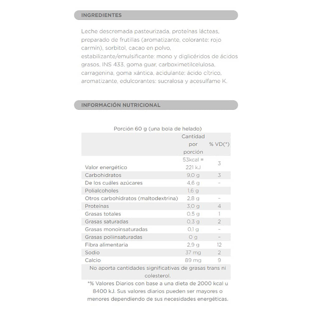 Helado CONAPROLE triple dietético barra 1 L - Disco