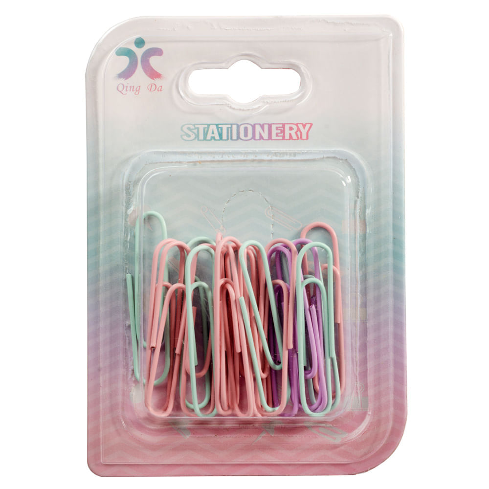 Clips 50 mm Colores Pastel 20 un. - Disco