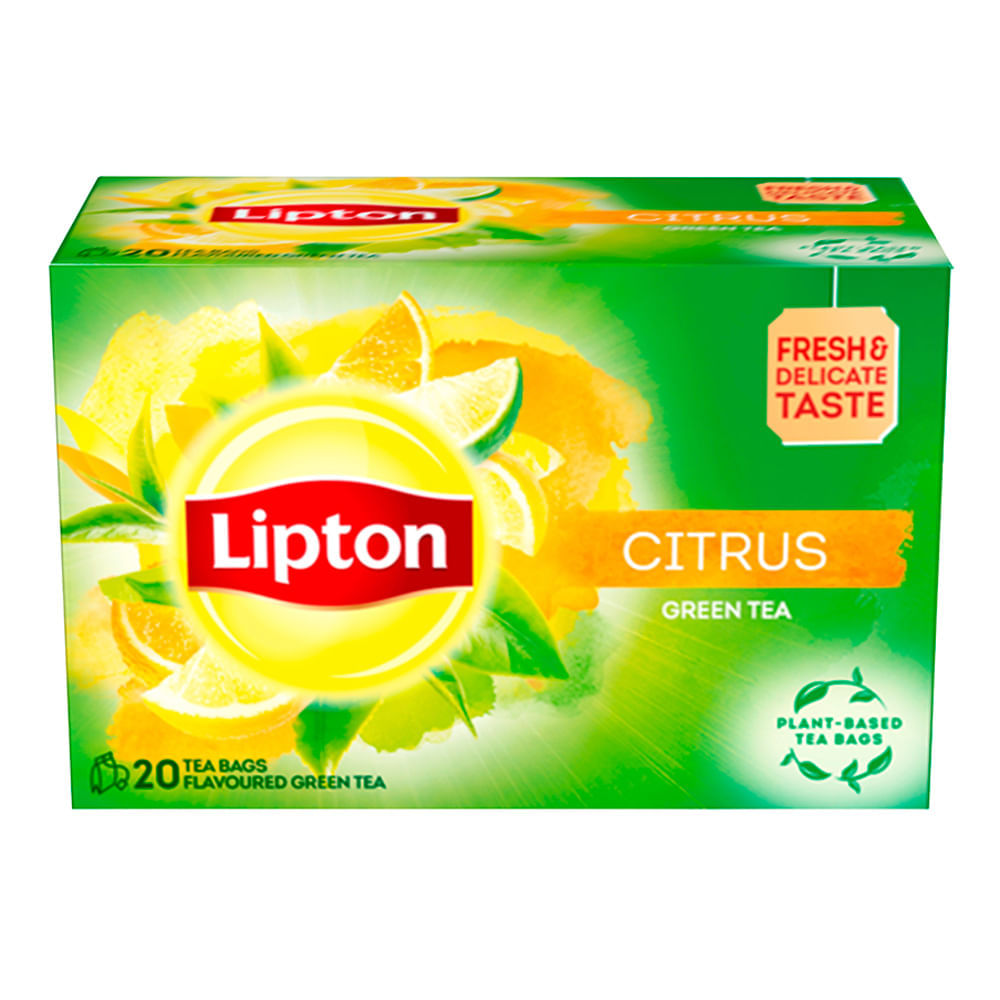 Té Verde LIPTON cítrus 20 sobres - Disco