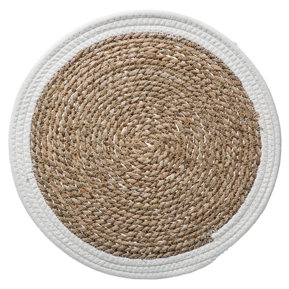 Individual redondo 39 cm borde blanco - Disco