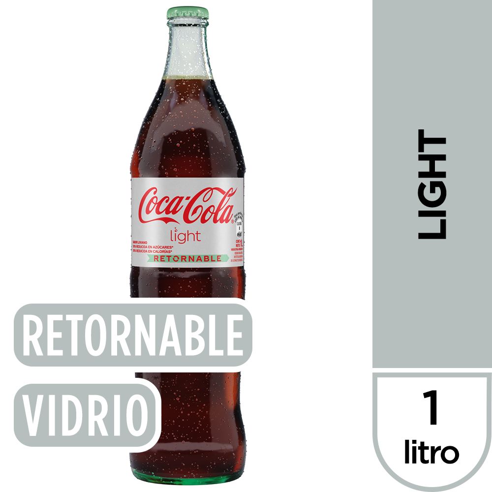 Refresco COCA COLA Light 1 L Retornable - Disco